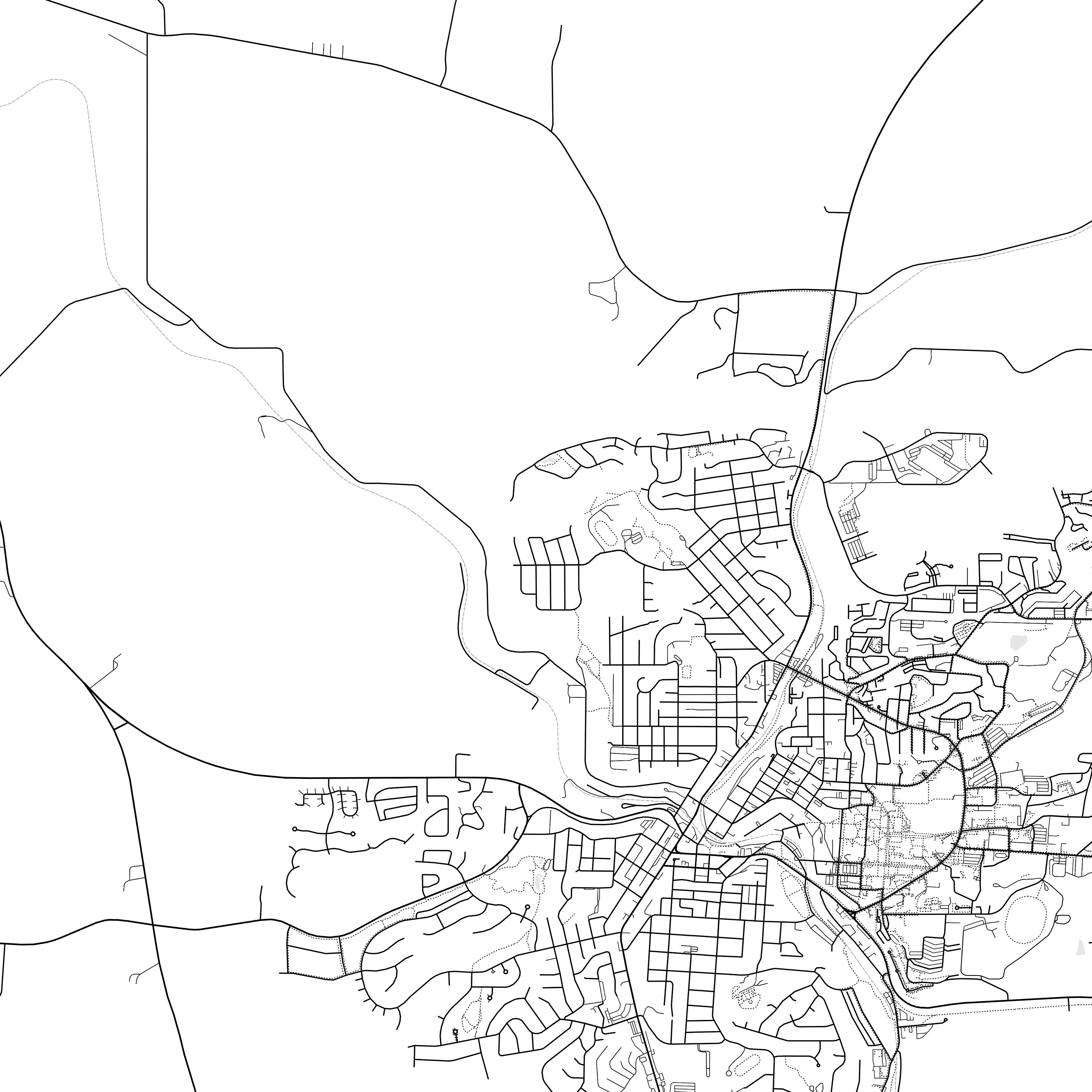 Pullman Map Print Pullman Map Poster Wall Art Wa City Map - Etsy UK