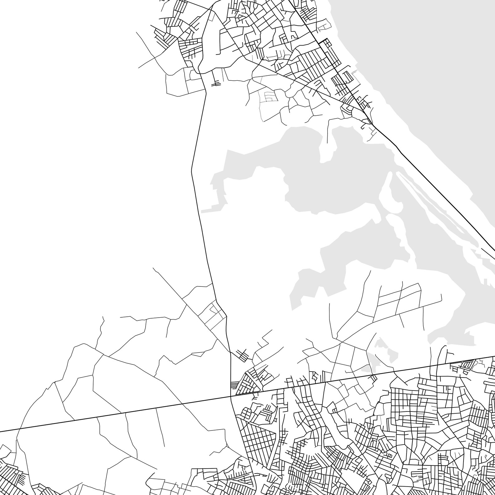 Maracaibo Mapa Impresión Maracaibo Mapa Cartel Arte de la | Etsy México