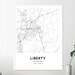 Liberty Map Print Liberty Map Poster Wall Art Mo City Map - Etsy