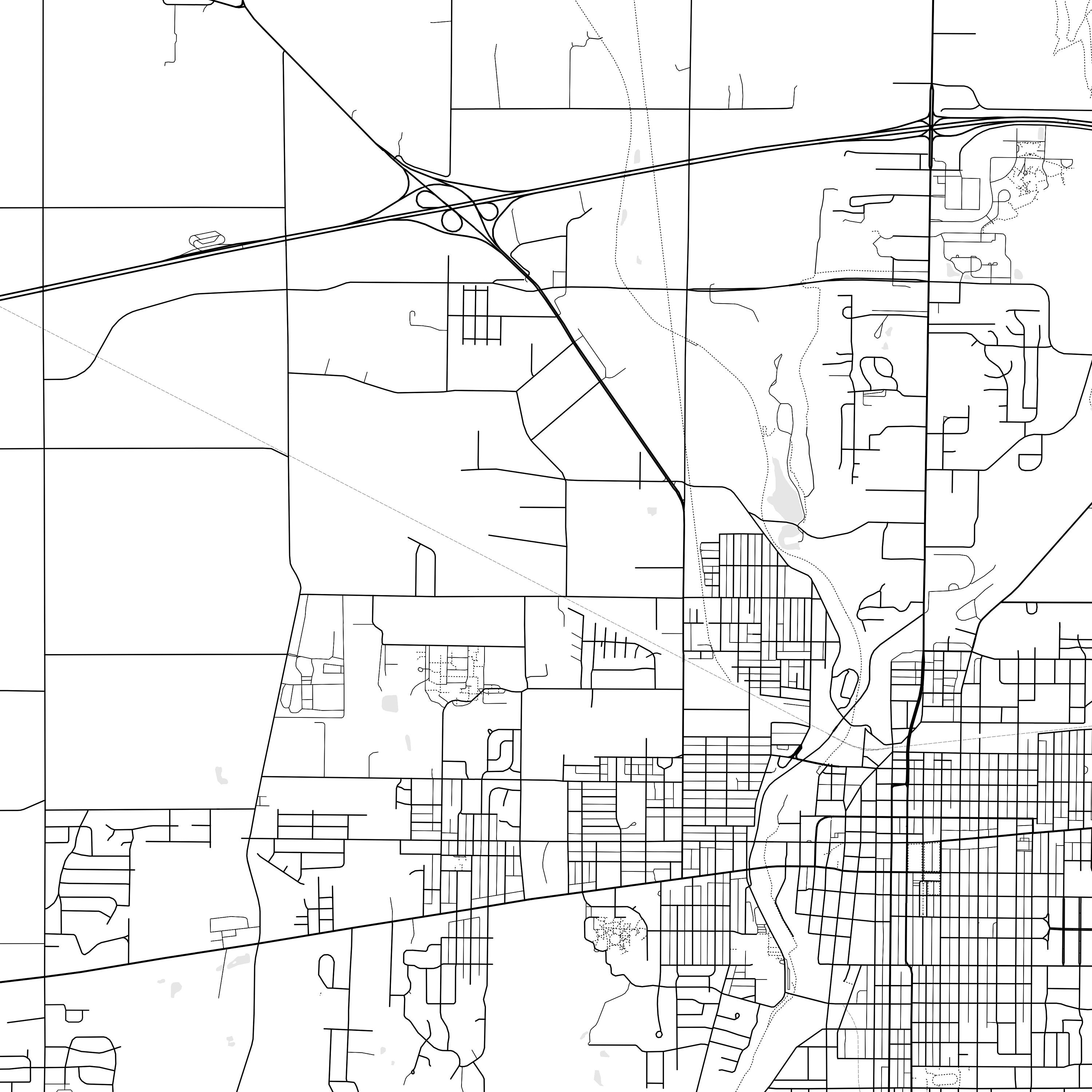 Richmond Map Print, Richmond Map Poster Wall Art, in City Map, Indiana ...