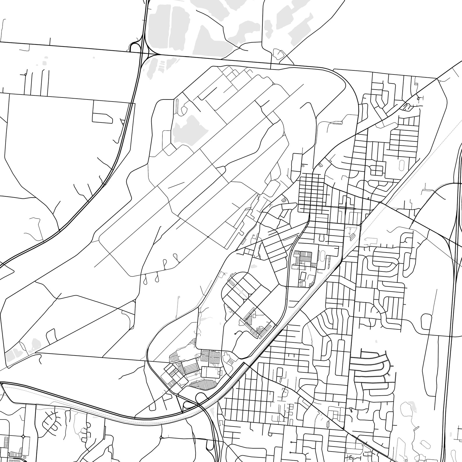 Fairborn Map Print, Fairborn Map Poster Wall Art, Oh City Map, Ohio ...