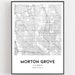 Morton Grove Map Print, Morton Grove Map Poster Wall Art, Il City Map ...