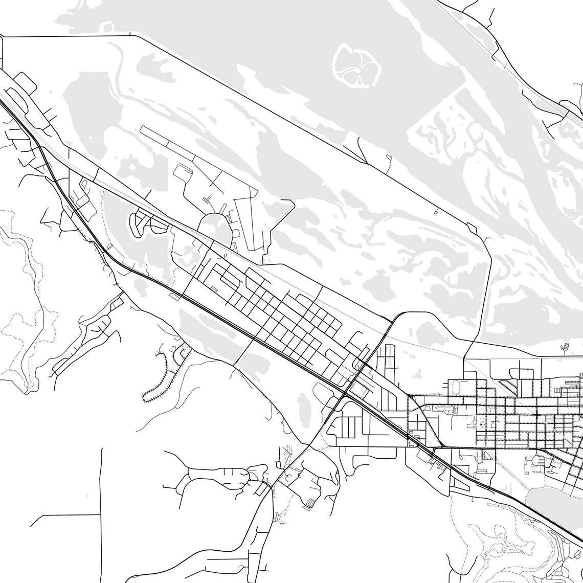 Winona Map Print, Winona Map Poster Wall Art, Mn City Map, Minnesota ...