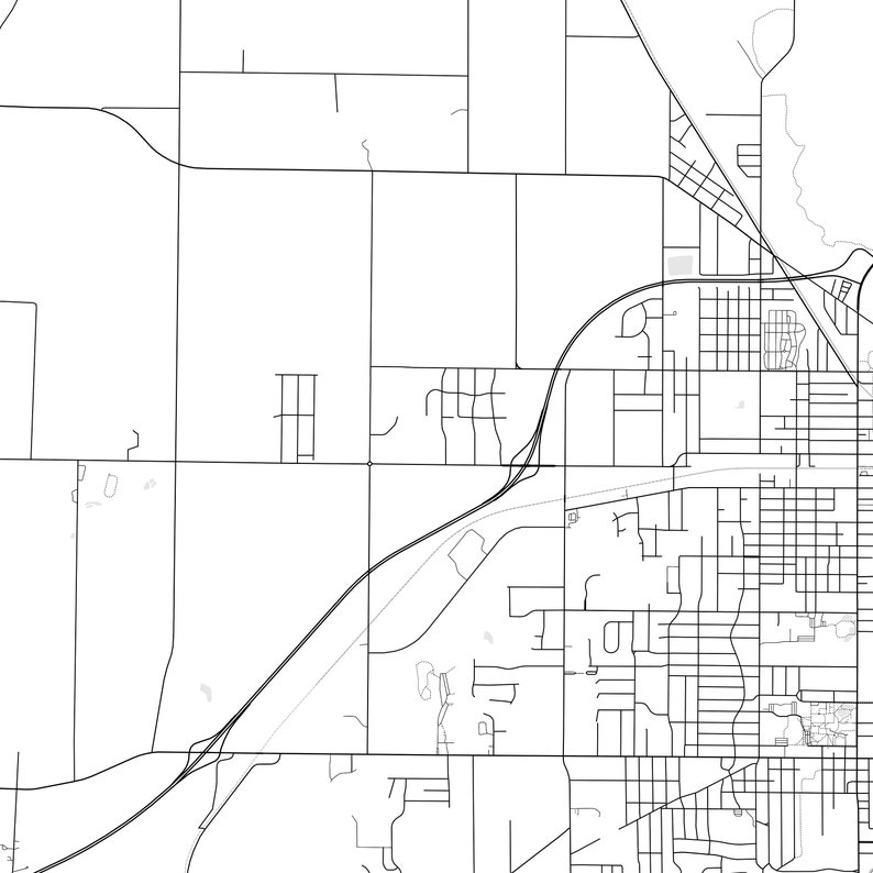 Alliance Map Print, Alliance Map Poster Wall Art, Oh City Map, Ohio ...