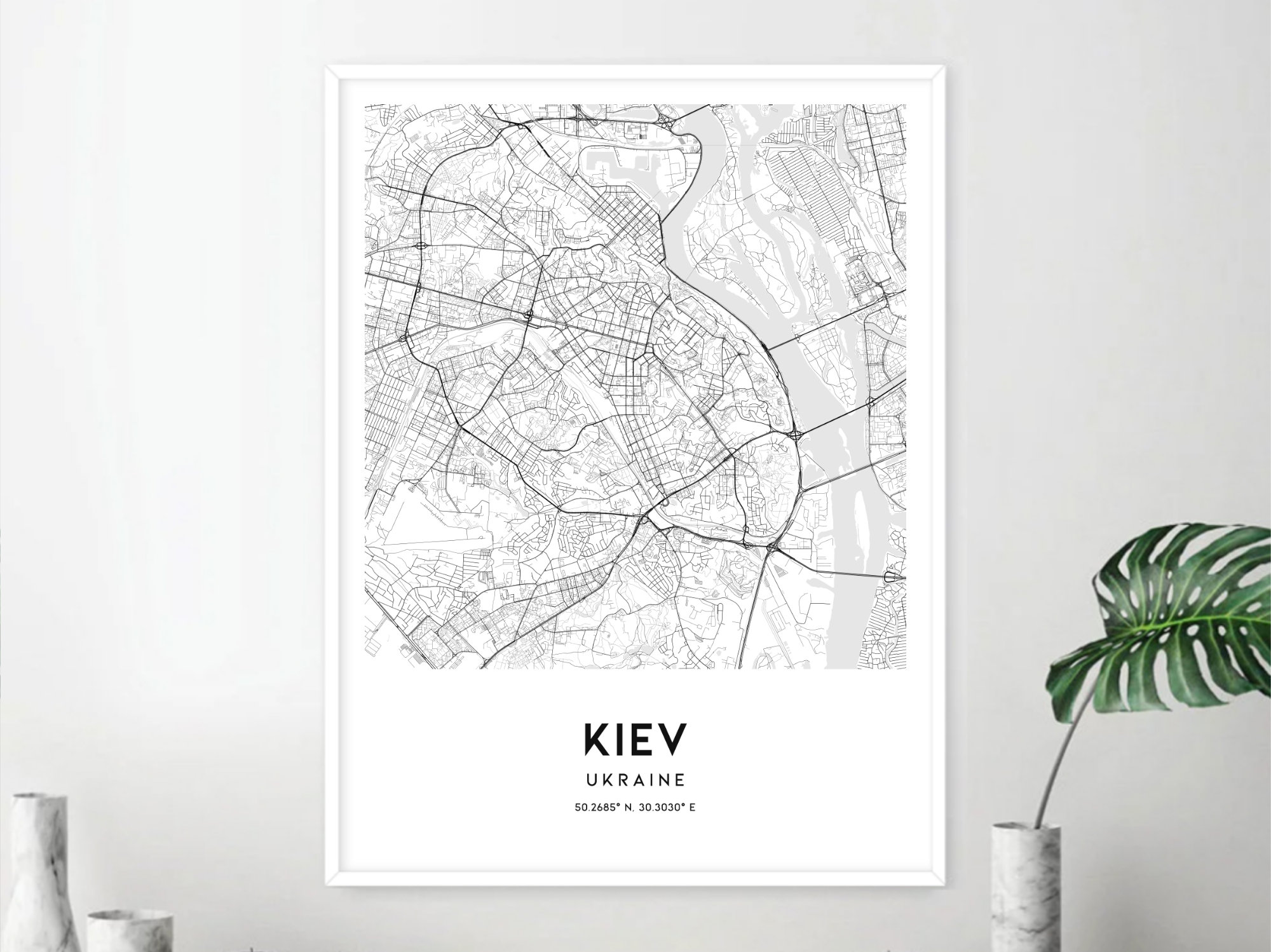 Kiev Map Print Kiev Map Poster Wall Art Kiev City Map Kiev - Etsy