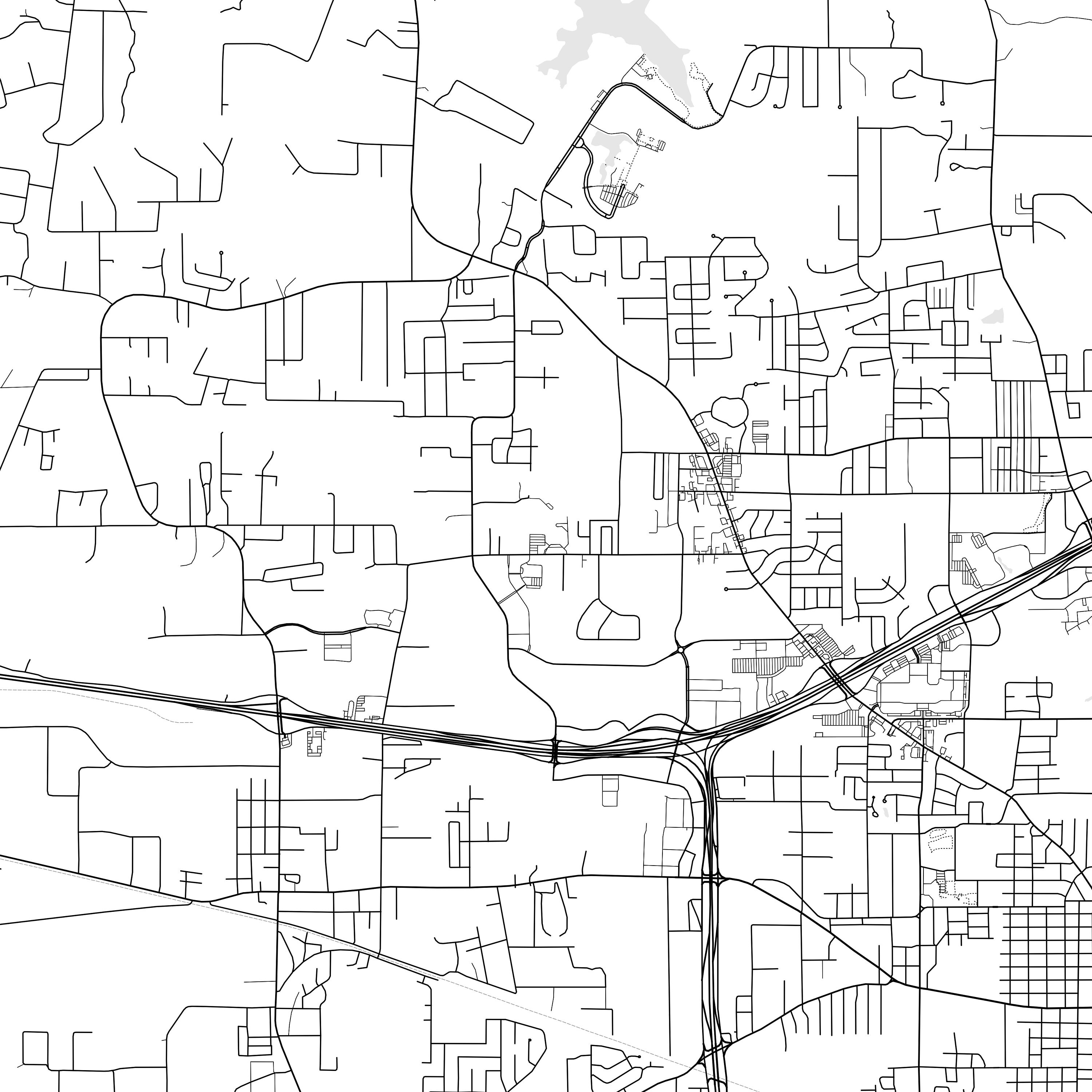 Texarkana Map Print Texarkana Map Poster Wall Art Tx City - Etsy