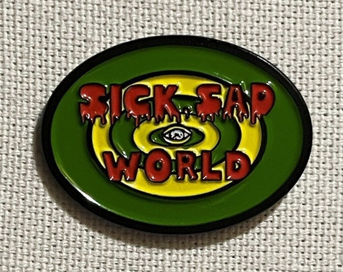 Sick Sad World Metall Emaille Pin Anstecker Anstecknadel Tasche ...