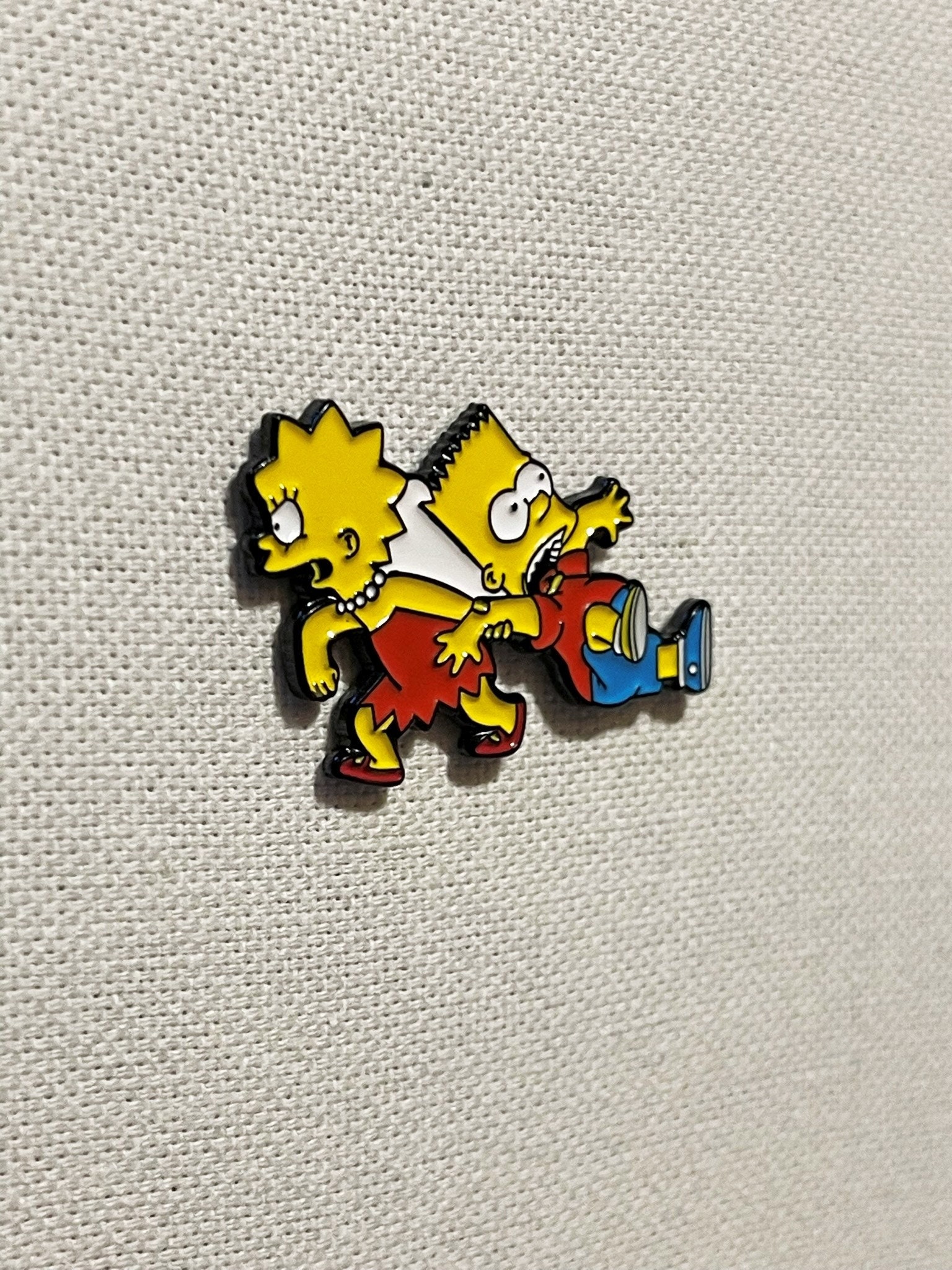Lisa Bart Simpson Die Simpsons Metall Emaille Pin Anstecker - Etsy