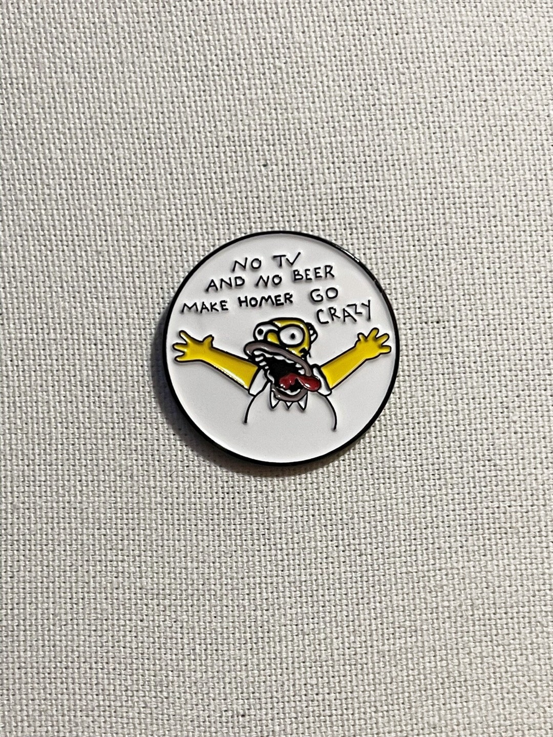 Homer Simpson No TV No Beer Make Homer Go Crazy Die Simpsons Metall ...