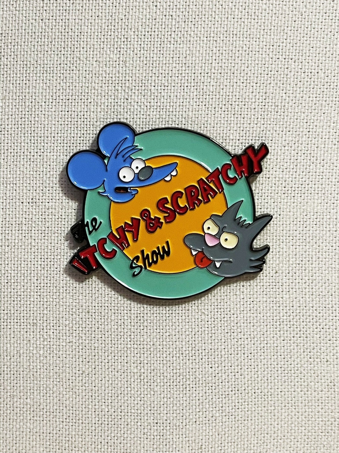 The Itchy and Scratchy Show TV Show Die Simpsons Metall Emaille Pin ...