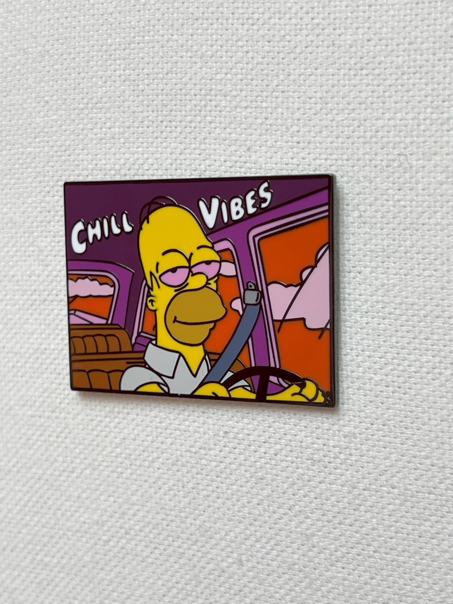 Homer Simpson Chill Vibes Die Simpsons Metall Emaille Pin Anstecker - Etsy