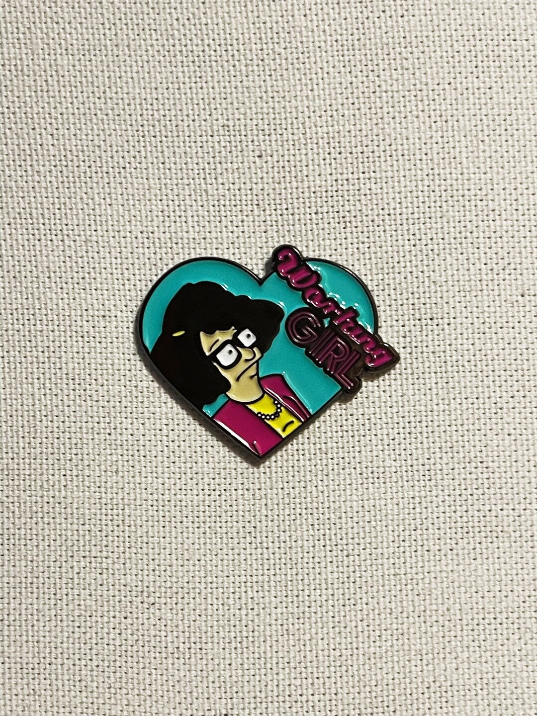 Bob's Burgers Tina Belcher "working Girl" Enamel Pin - Etsy