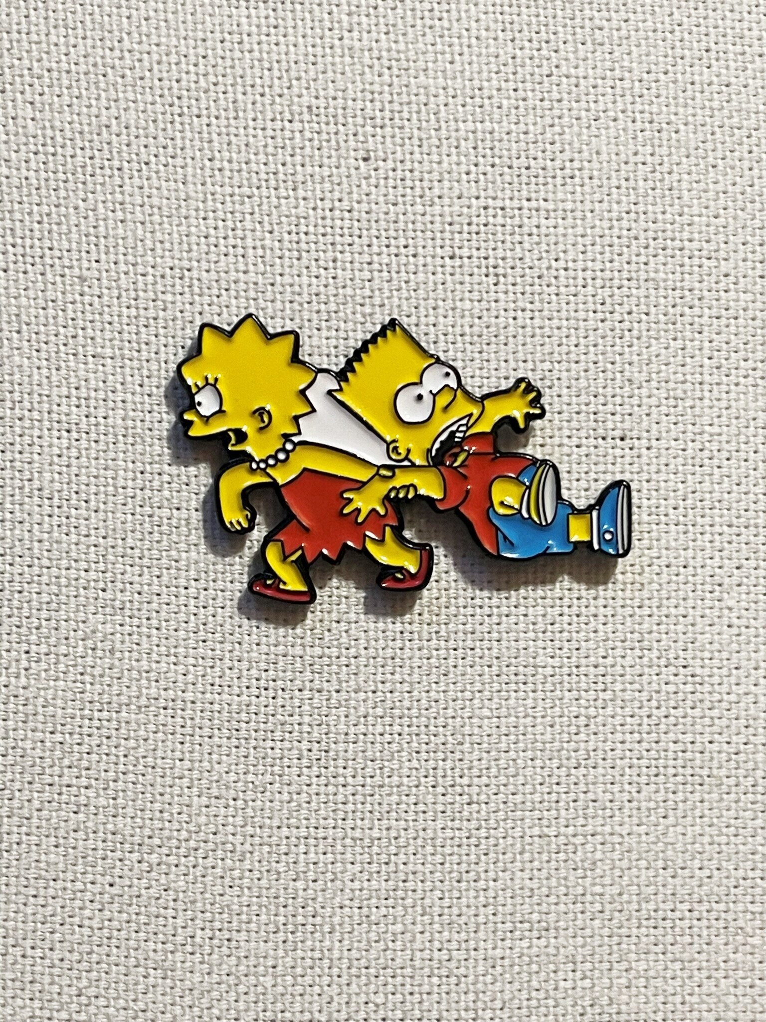 Lisa Bart Simpson Die Simpsons Metall Emaille Pin Anstecker - Etsy