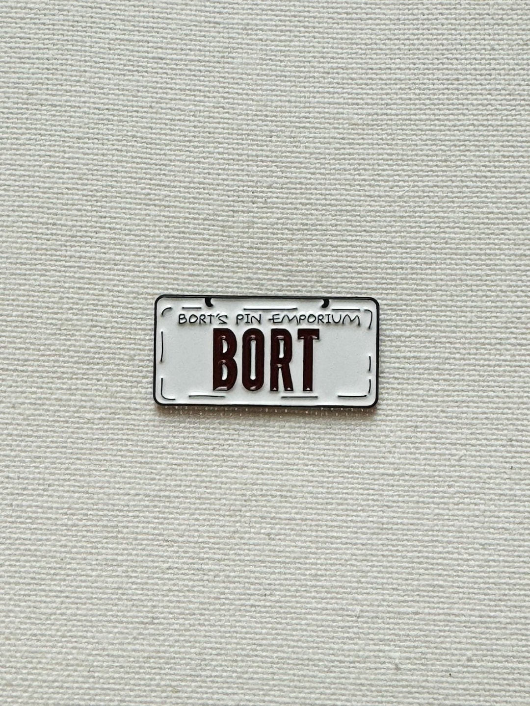 Bart Simpson Bort License Plate Die Simpsons Metall Emaille Pin ...