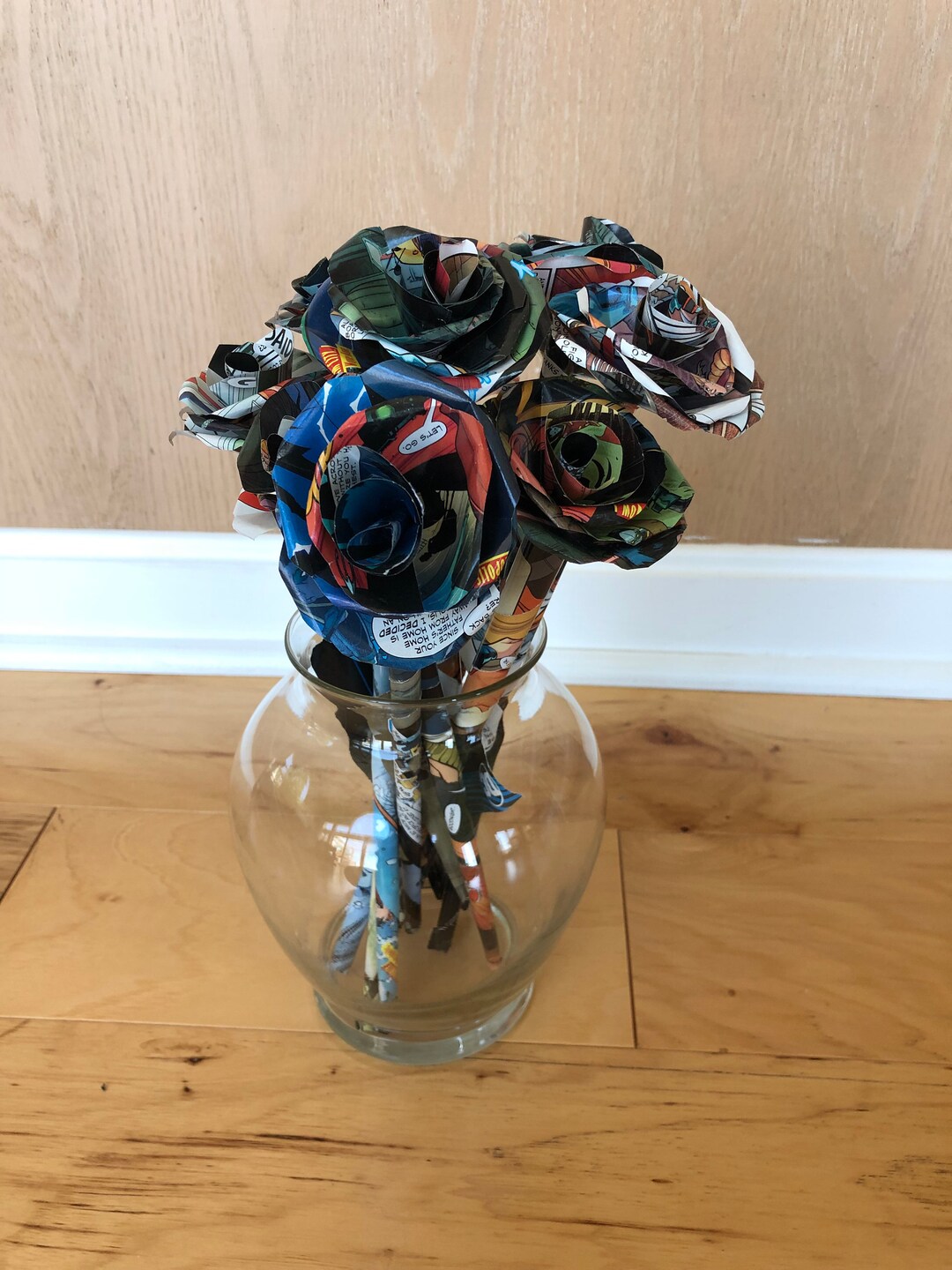 Half Dozen Custom Paper Roses Made From Comic Books Your - Etsy