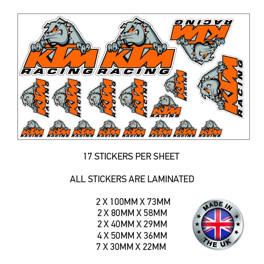 MHS10 Motorcycle Helmet Kit 10 Sticker Graphic Decal Laminated ...