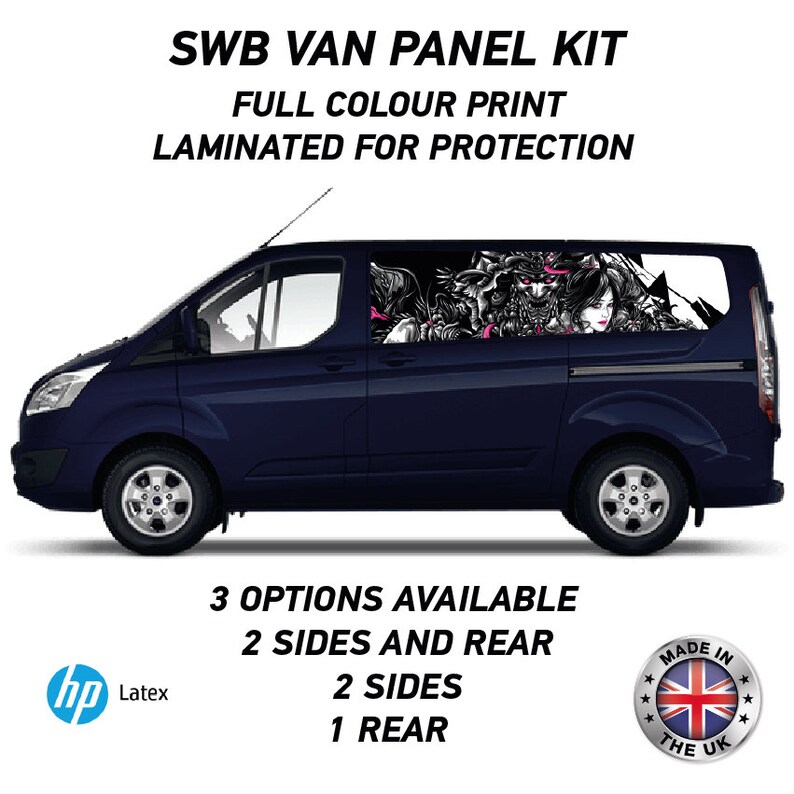 SWBFC04 Full Colour Printed Swb Van Panel Wrap Kit 4 Motorhome - Etsy