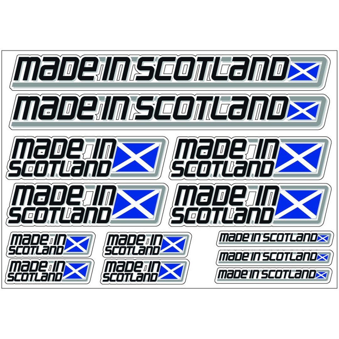 PS0484 Made in Scotland Stickers Sheet Decals Scotland Wall - Etsy