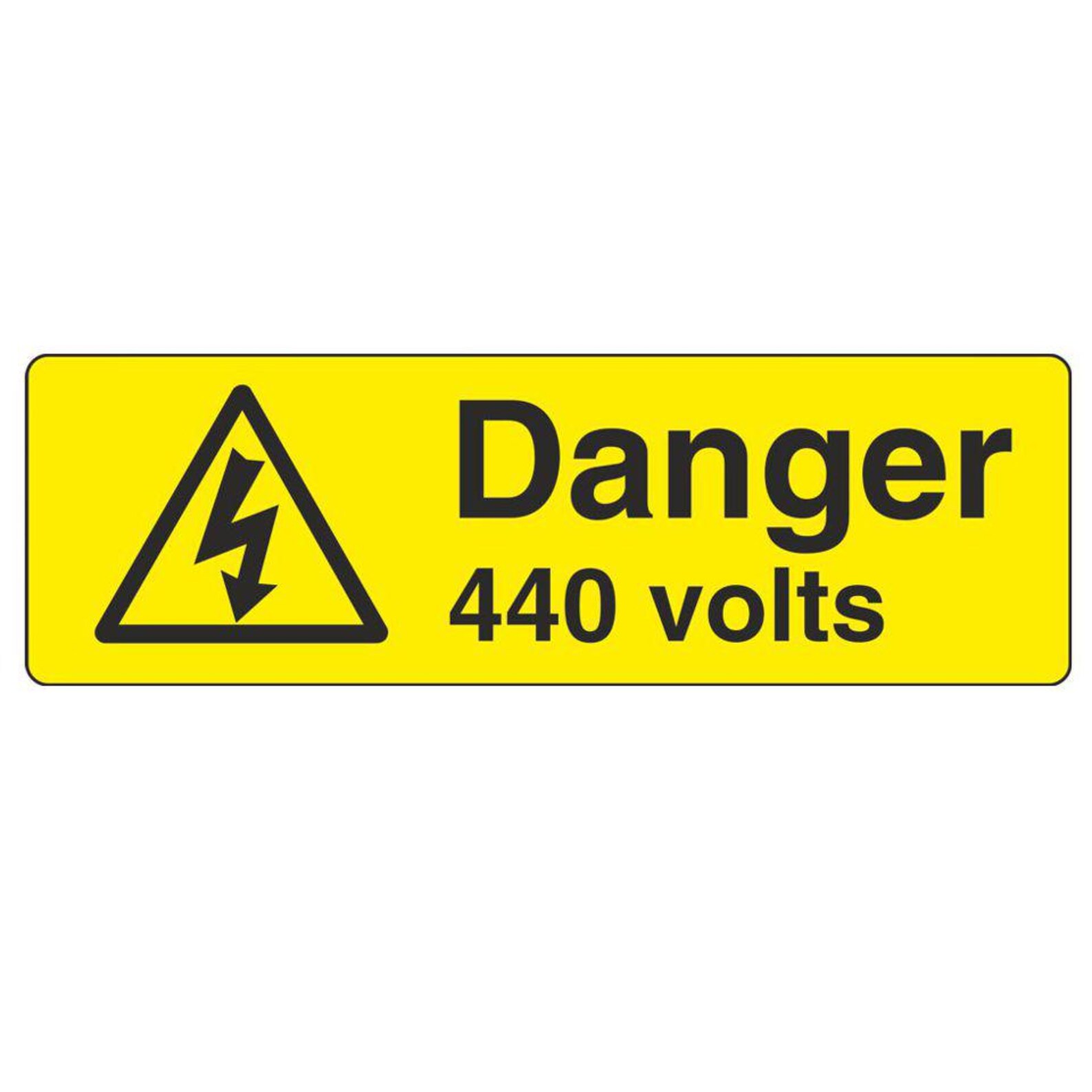 WARN086B-206B Danger 110V 100mm X 50mm Health and Safety Warning ...