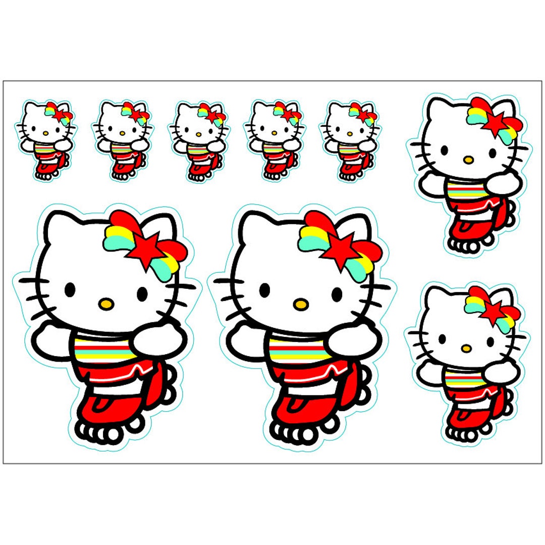 PS0453 Cute Kitty Sticker Sheet Decal Baby in Car Wall Self - Etsy