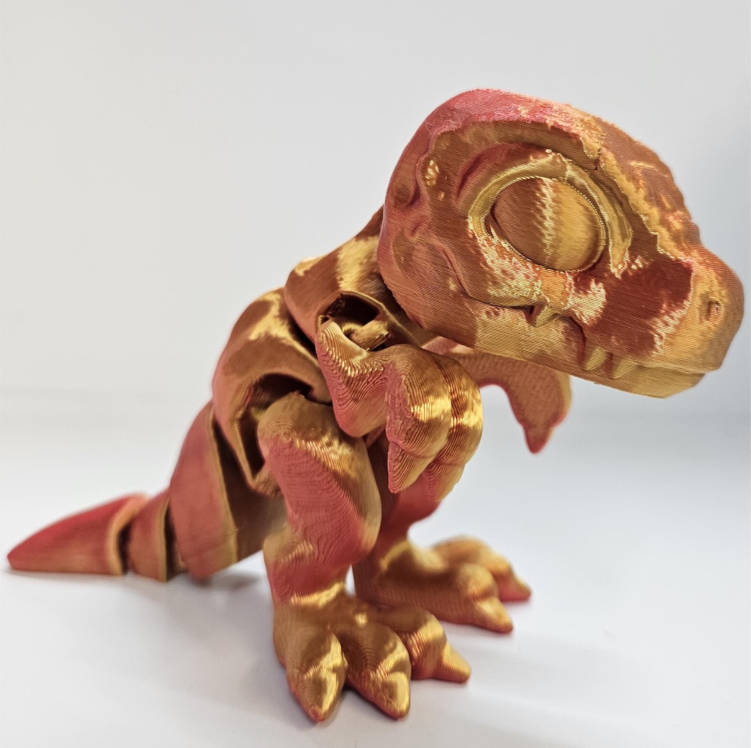 N3D29 Articulated Large T-rex Figurine, Desk Decor, Child Room Decor ...