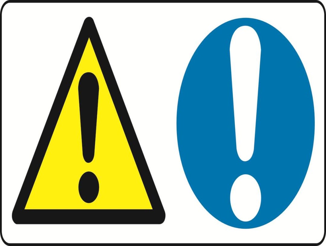 MULTI001-10 Multiple Warning Mandatory Health and Safety Warning ...