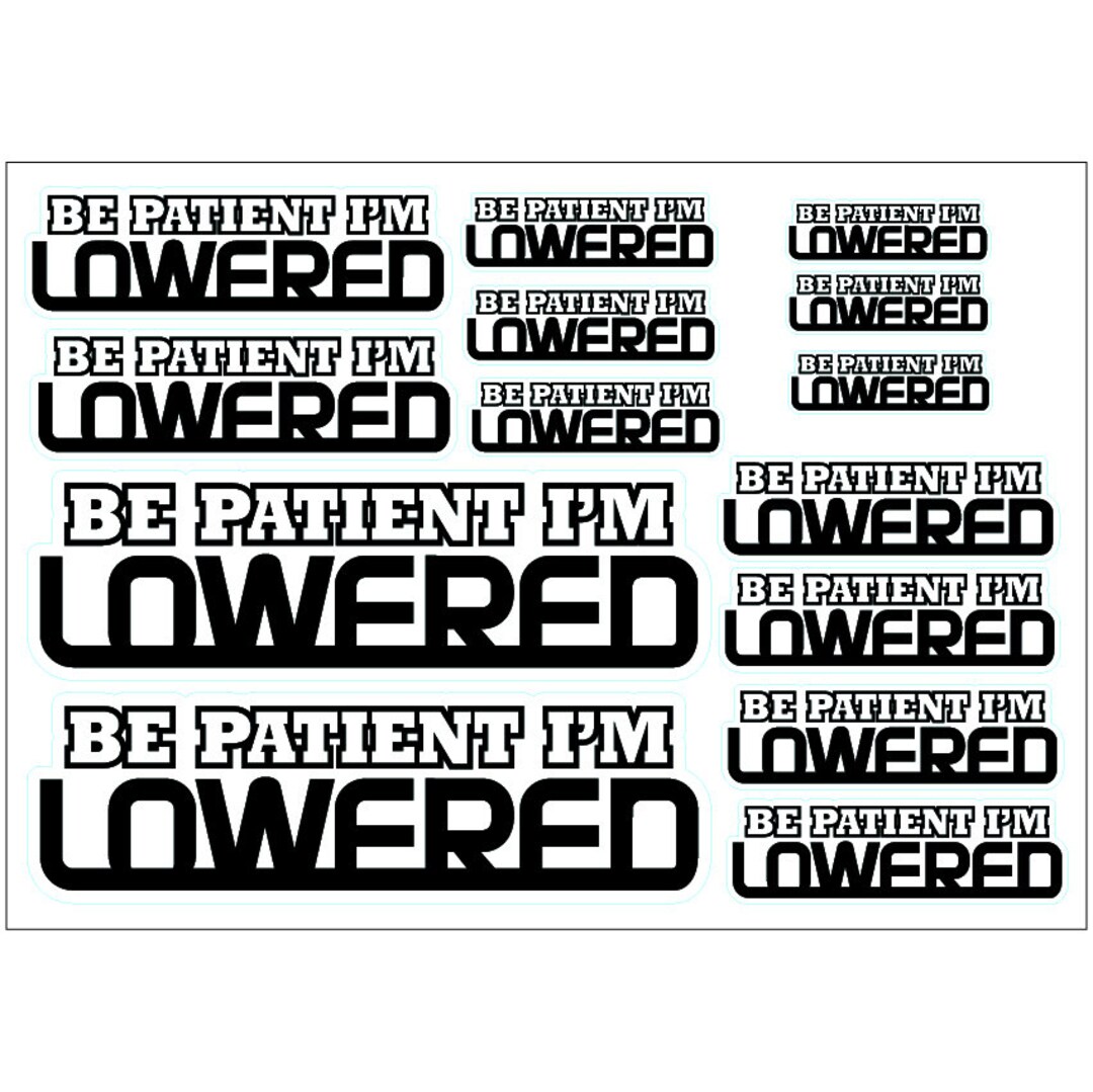 PS0448 Be Patient im Lowered Sheet Decal Be Patient Wall Self - Etsy México