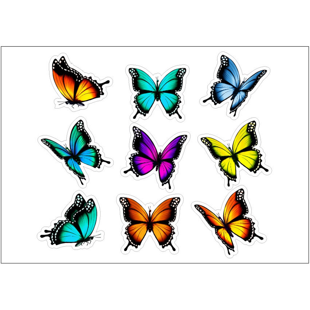 PS01-10 A4 Sticker Sheet Decals Wall Self Adhesive Vinyl Various ...