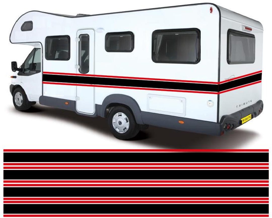 NEO01099B 10m 2colour Motorhome Vinyl Triple Stripes Caravans Camper ...
