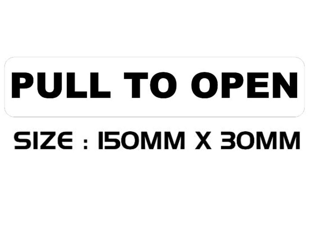 TAXI13 Pull to Open Sticker X4 Printed Vinyl Label Cab Minibus Shop - Etsy