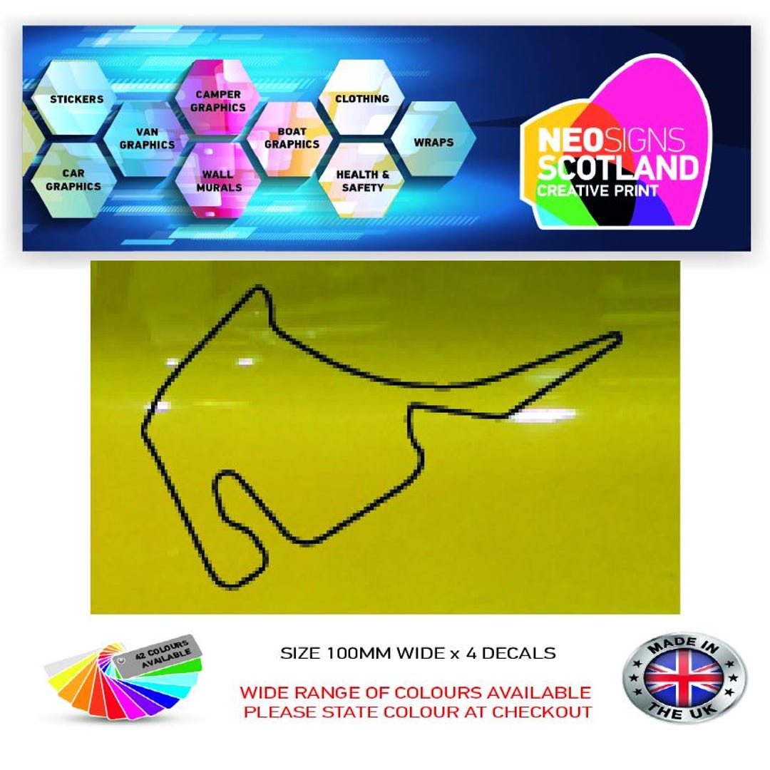 RC10-18 World Racing Track Formula One Vinyl Decal Sticker X 4 F1, BTCC ...