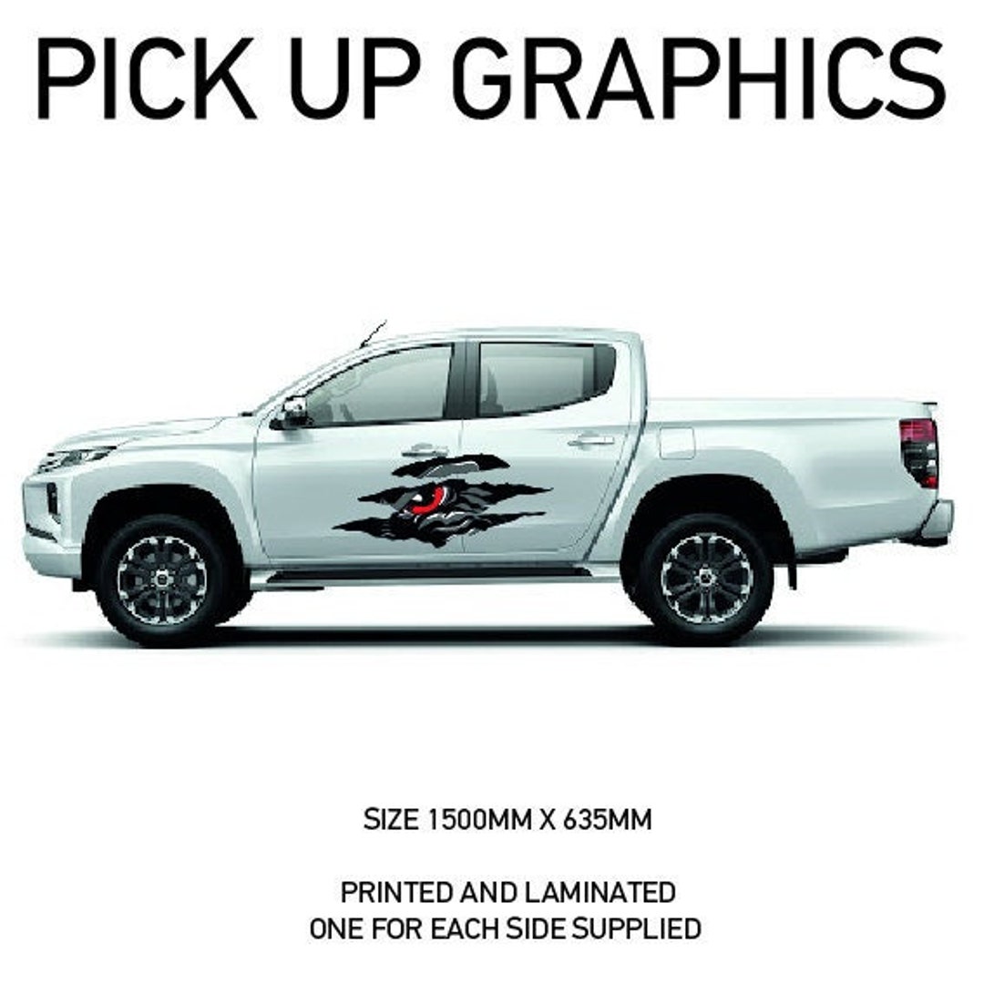 PG01-10 Adesivos gráficos 4x4 laminados para pick-up, adequados para ...