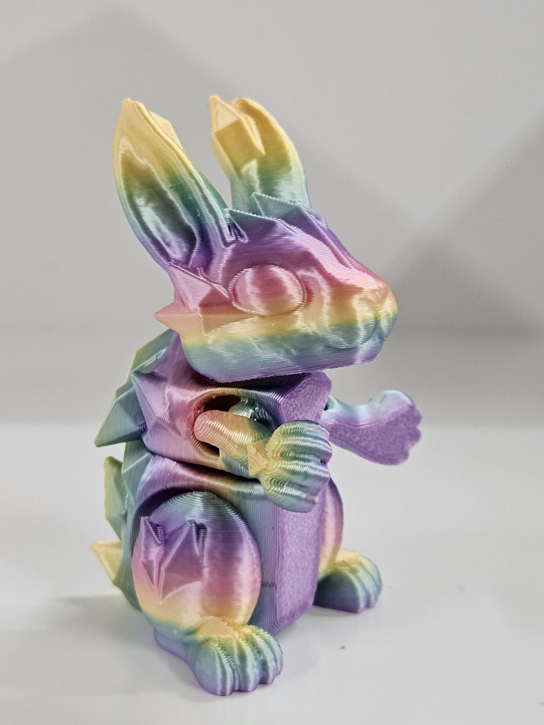 N3D12 3d Printed Crystal Bunny Figures Fidget Toy Anxiety Stress ...