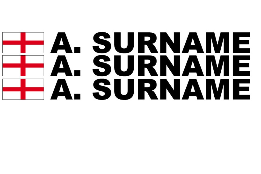 NEO01200 Driver Name Stickers X3 - Race Car Motorsport Track Day ...