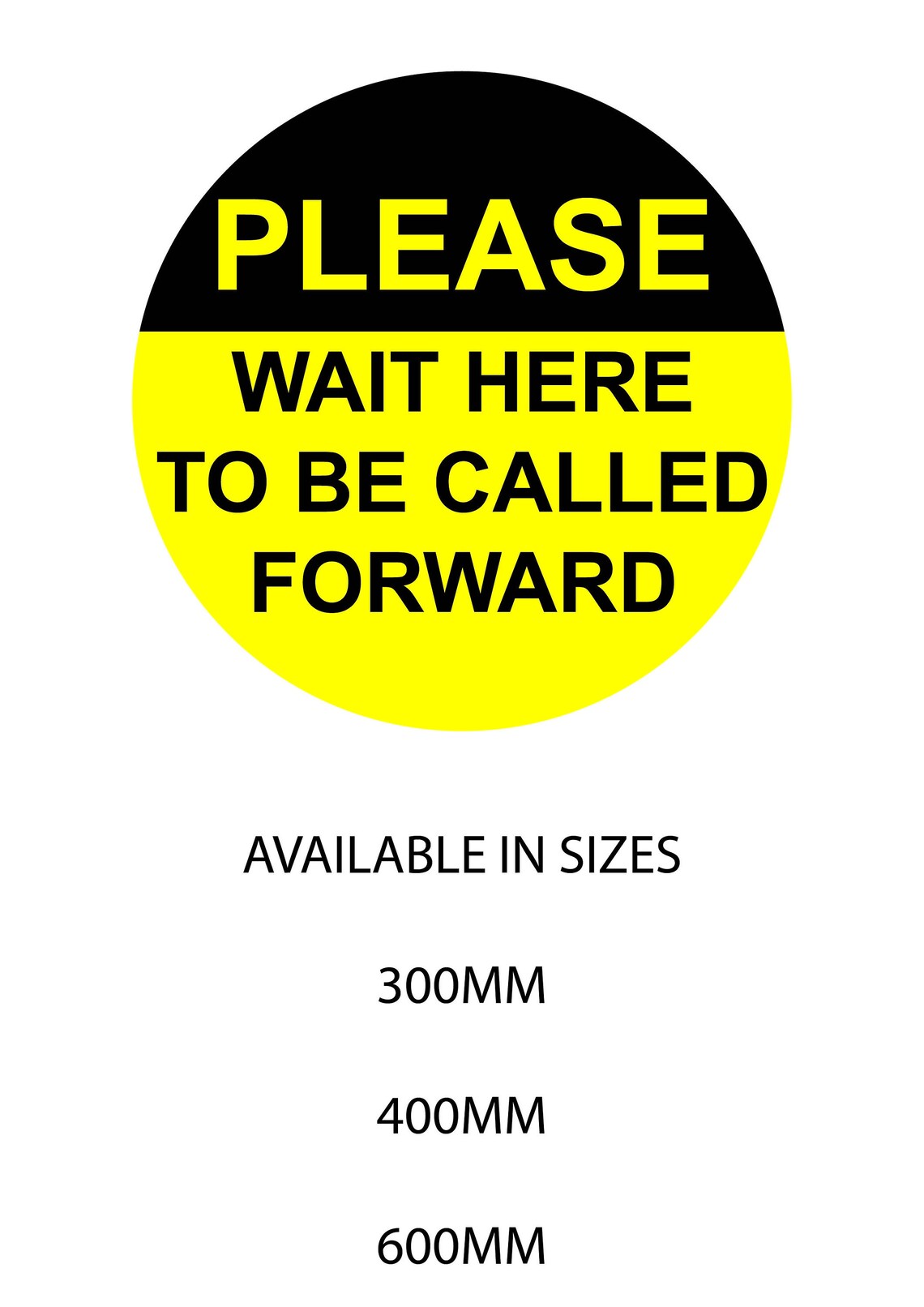 FG01 Please Wait Here to Be Called Forward Social Distancing - Etsy
