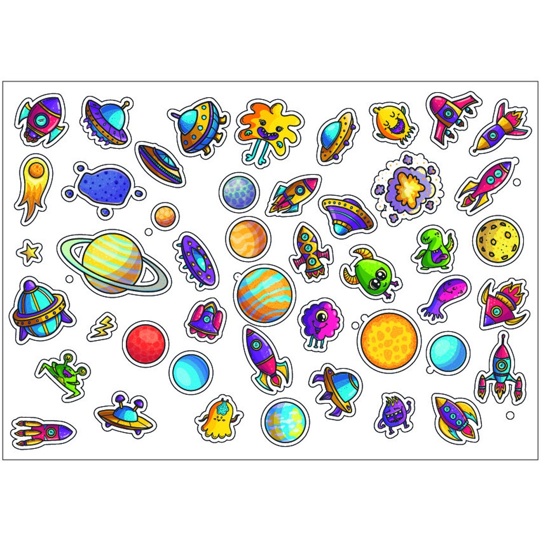 PS181-190 A4 Sticker Sheet Decals Wall Self Adhesive Vinyl Various ...
