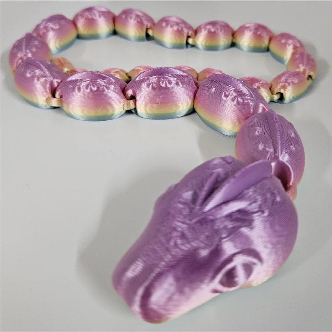 N3D38 Articulated Snakes Figurines, Desk Decor, Child Room Decor ...