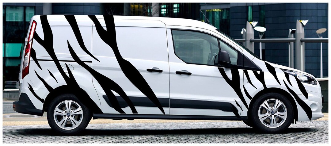 NEO01105A Transit Connect Tiger Stripes 1 Kit Vinyl Campervan Graphics ...