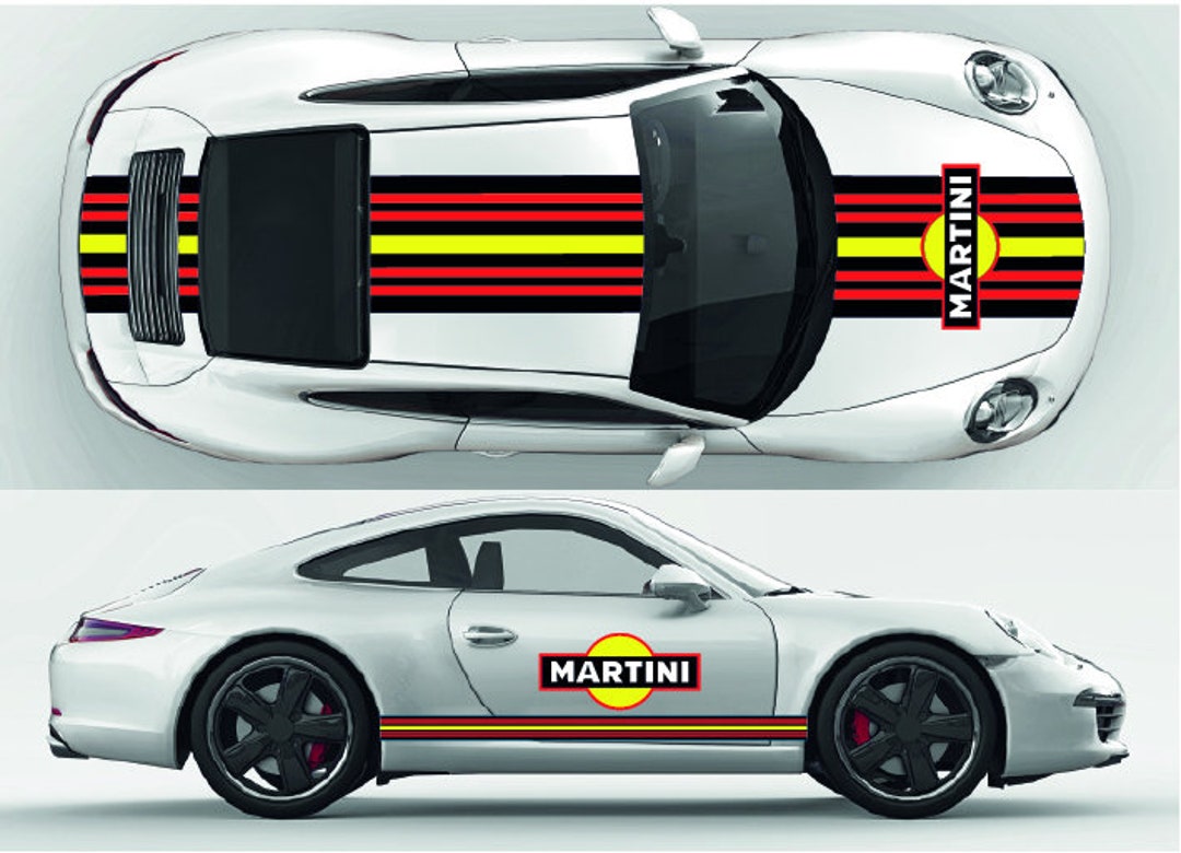 Martini Racing Style German Stripes Kit for Porsche Le Mans - Etsy