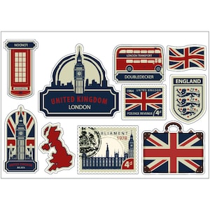 PS141-150 A4 Sticker Sheet Decals Wall Self Adhesive Vinyl Various ...