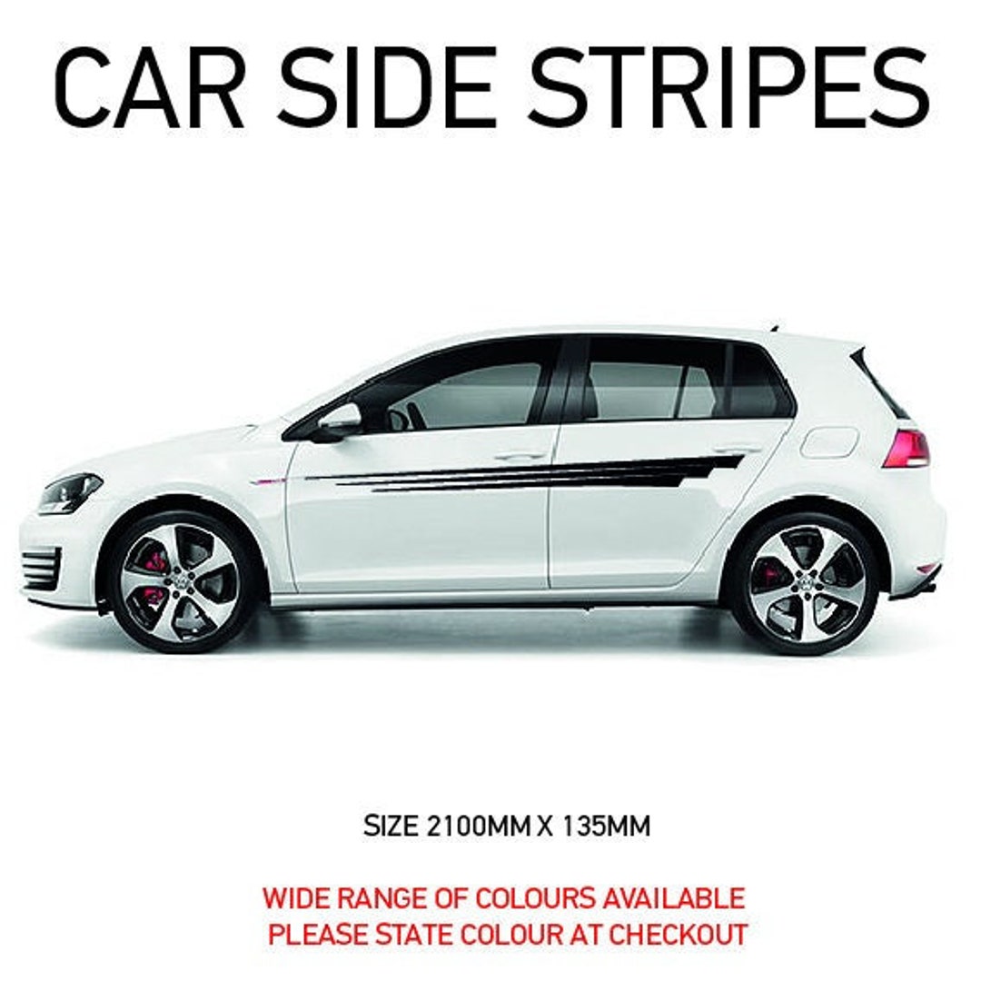 SS06D Universal Side Stripe 6 Will Fit Any Car Van Graphics Stickers ...