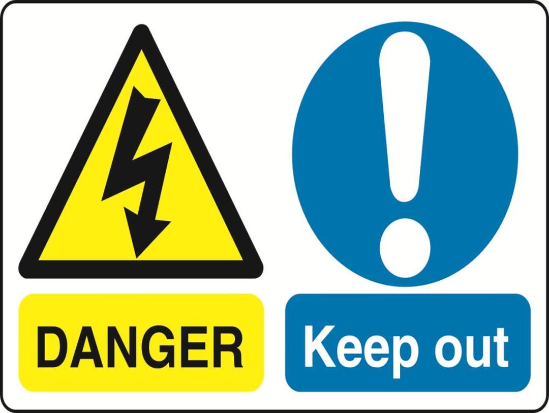 MULTI023-32 Multiple Warning Mandatory Health and Safety Warning ...