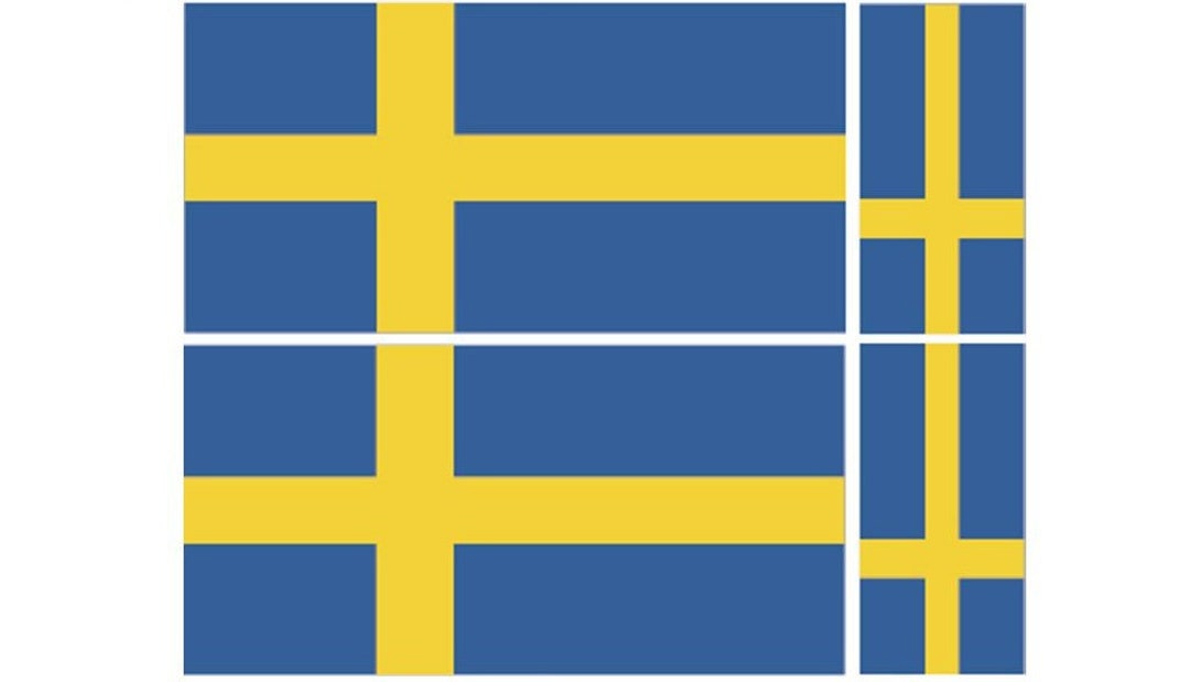 FLAG31-38B FLAGS Stickers 2 X 200mm 2 X 100mm Truck Van Car Bike ...