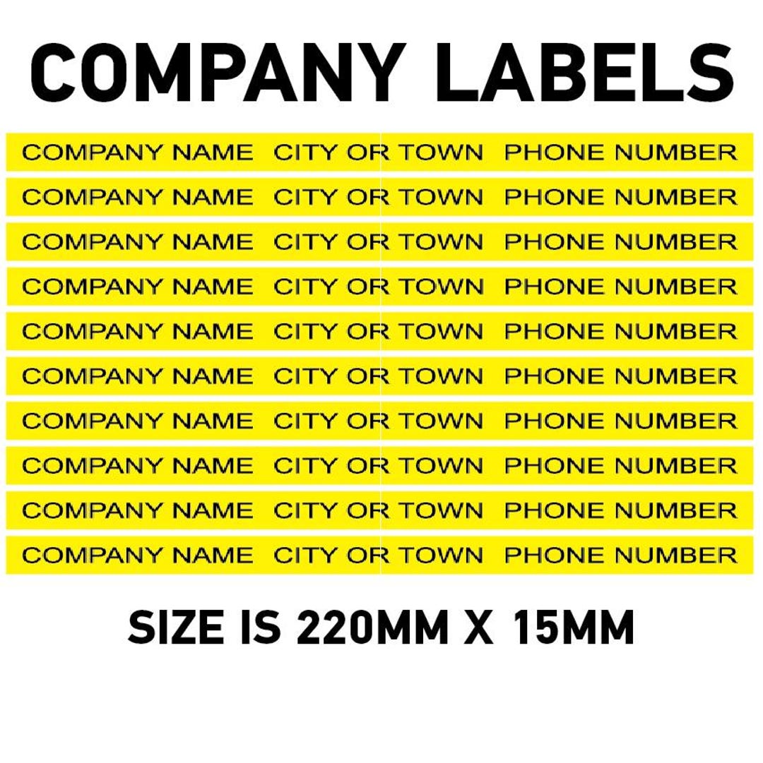 LAB005 Number Plate Stickers Car Sales Number Plate Car Dealer Custom ...