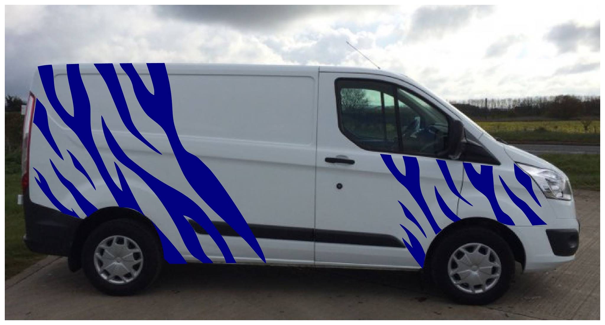 NEO01104A Transit Tiger Stripes 1 Kit Vinyl Transit Campervan Graphics ...