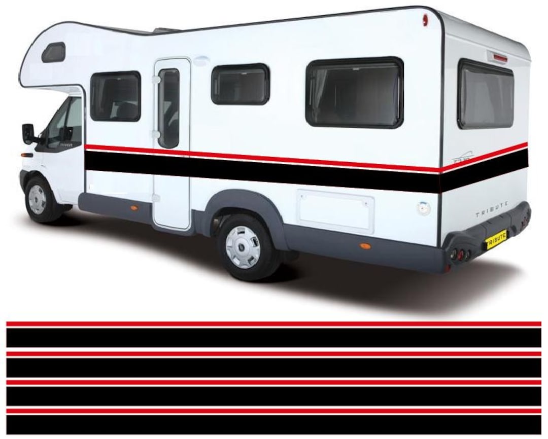 NEO01099A 10m 2colour Motorhome Vinyl Twin Stripes Caravans Camper ...