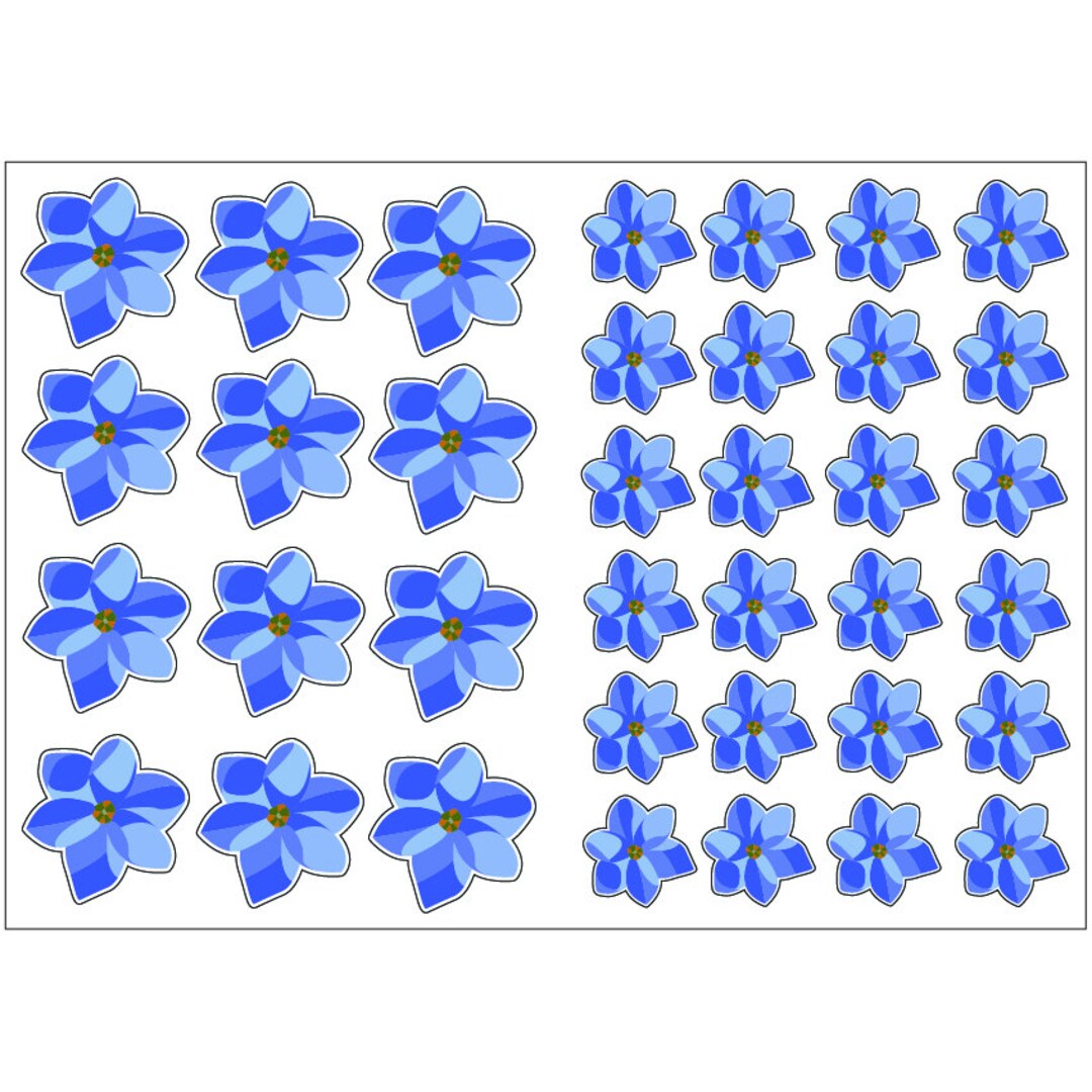 PS401-410 A4 Sticker Sheet Decals Wall Self Adhesive Vinyl Various ...