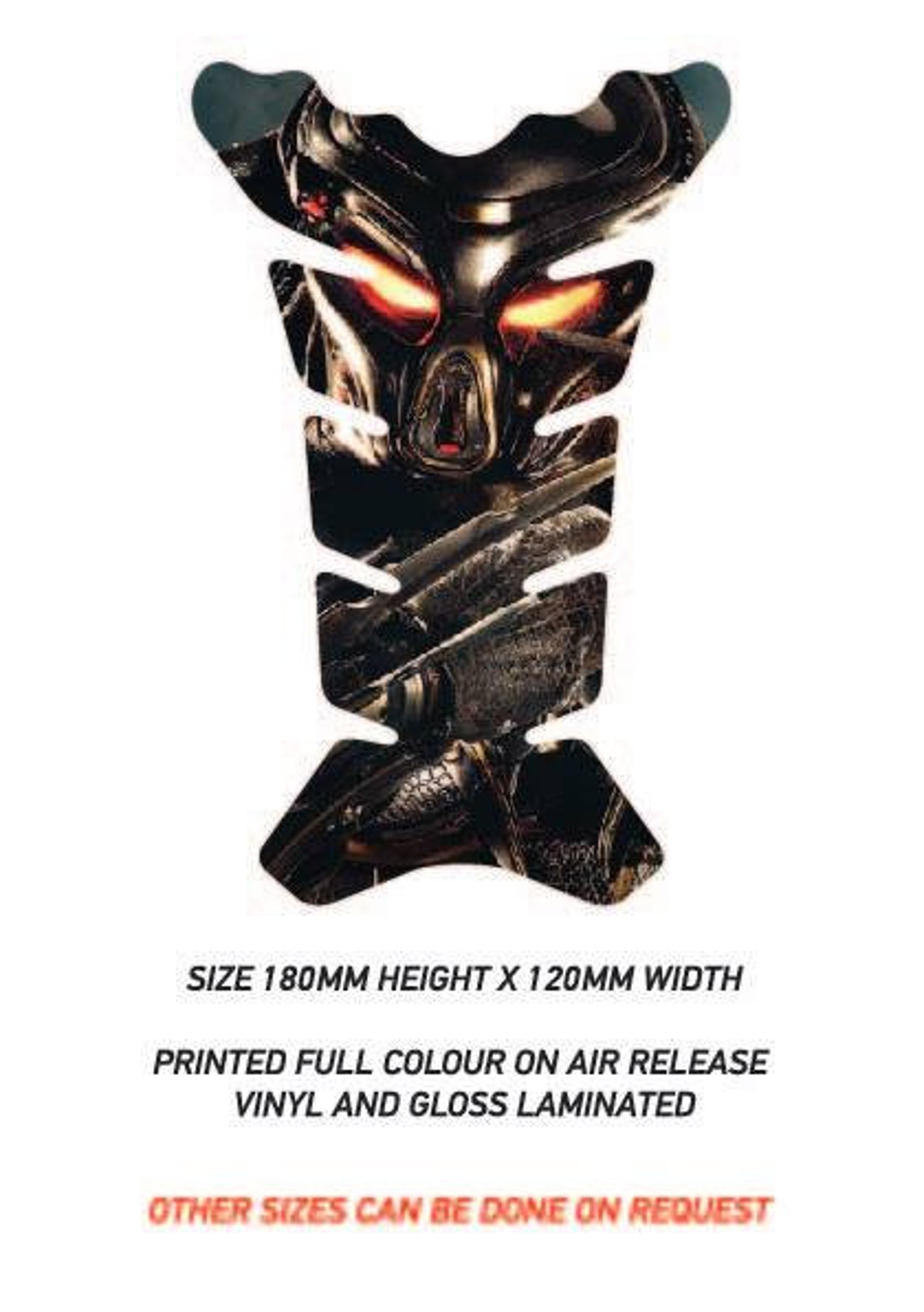 Motorcycle Fuel Tank Protector Sticker Graphic Decal Laminated TG12 - Etsy