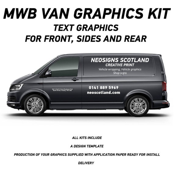 VAN03 Mwb Van Graphics Kit Sign Writing Vehicle Lettering - Etsy