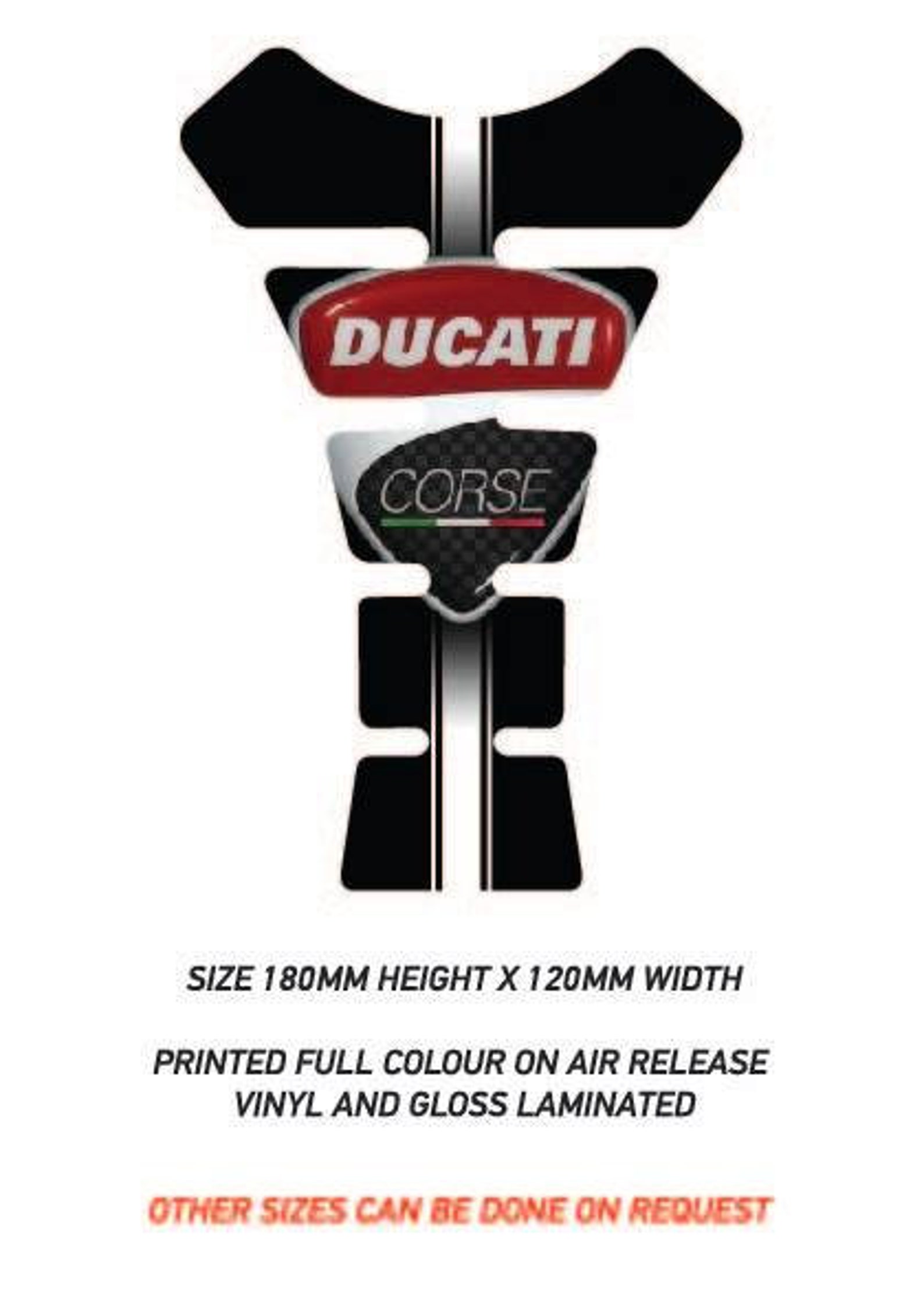 Motorcycle Fuel Tank Protector Sticker Graphic Decal Laminated - Etsy